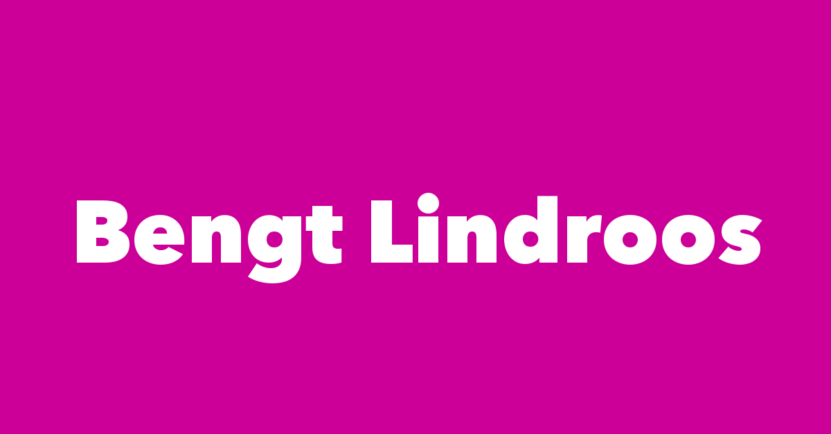 Bengt Lindroos - Spouse, Children, Birthday & More