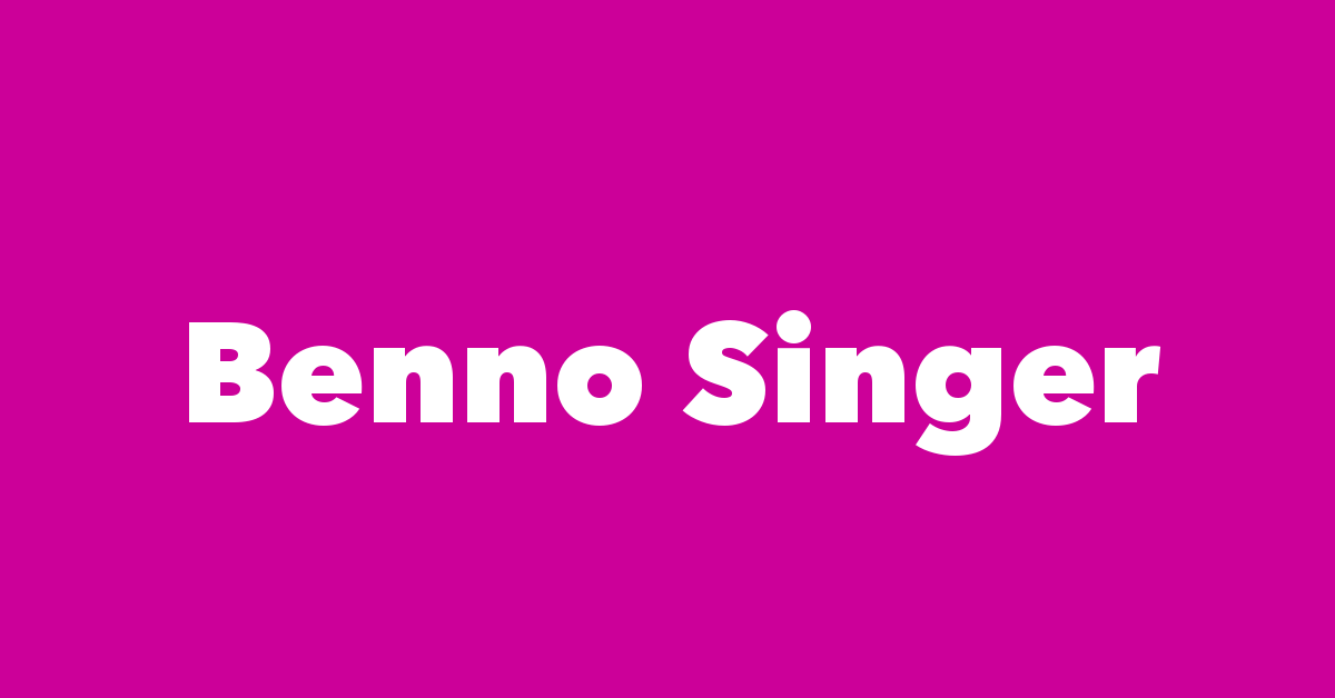 Benno Singer - Spouse, Children, Birthday & More