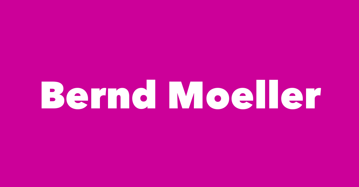 Bernd Moeller - Spouse, Children, Birthday & More