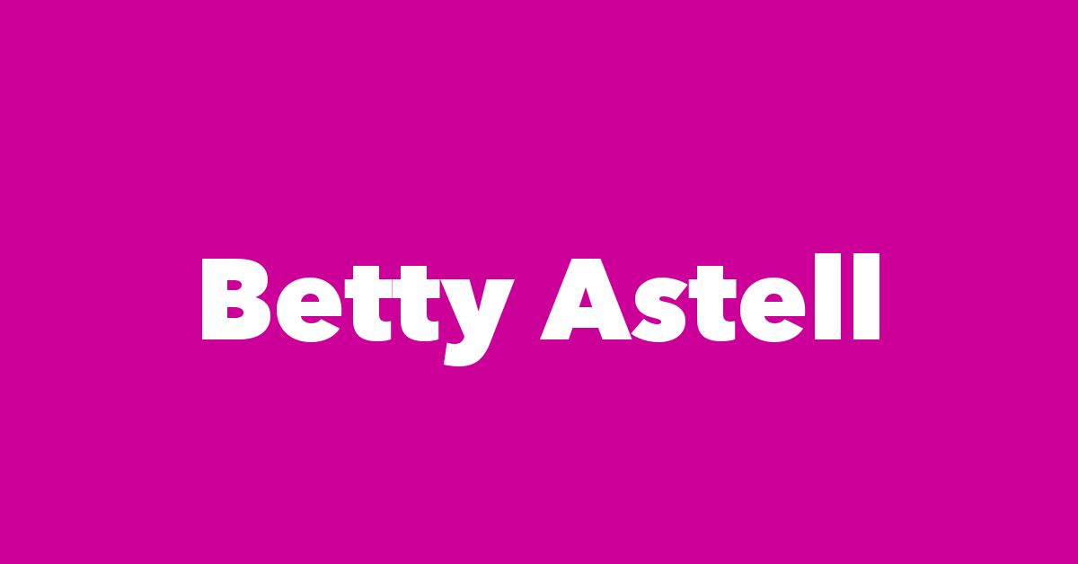 Betty Astell - Spouse, Children, Birthday & More