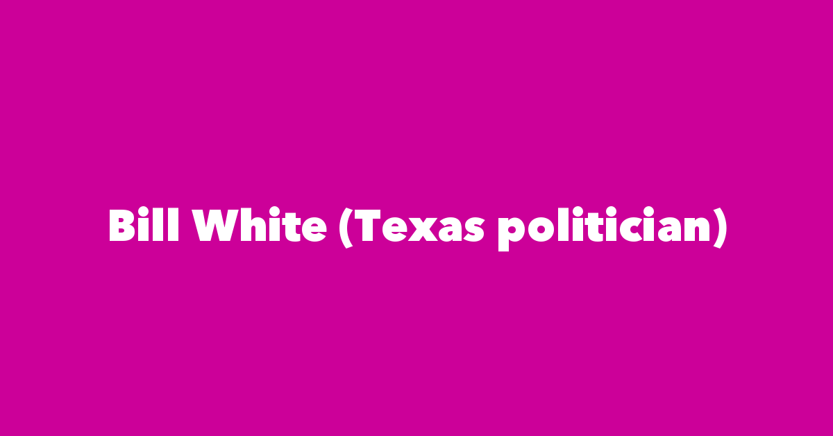 Bill White (Texas politician) - Spouse, Children, Birthday & More