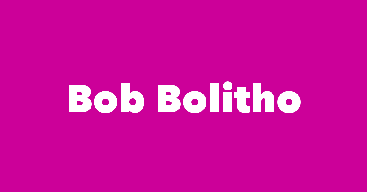 Bob Bolitho - Spouse, Children, Birthday & More