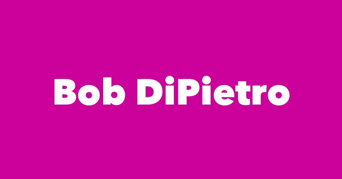 Bob DiPietro - Spouse, Children, Birthday & More