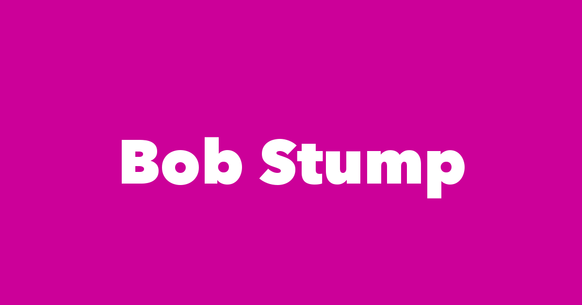 Bob Stump - Spouse, Children, Birthday & More