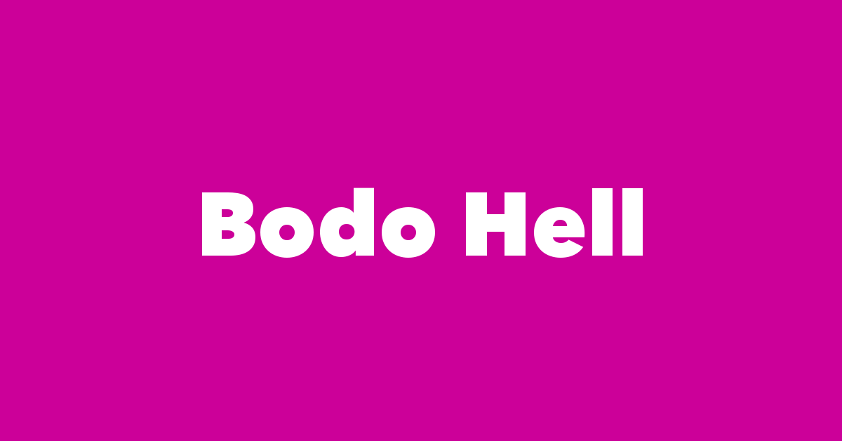 Bodo Hell - Spouse, Children, Birthday & More