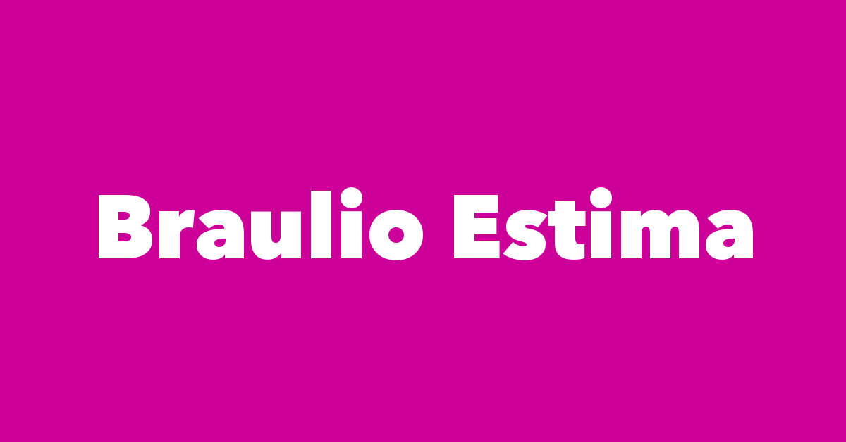 Braulio Estima - Spouse, Children, Birthday & More