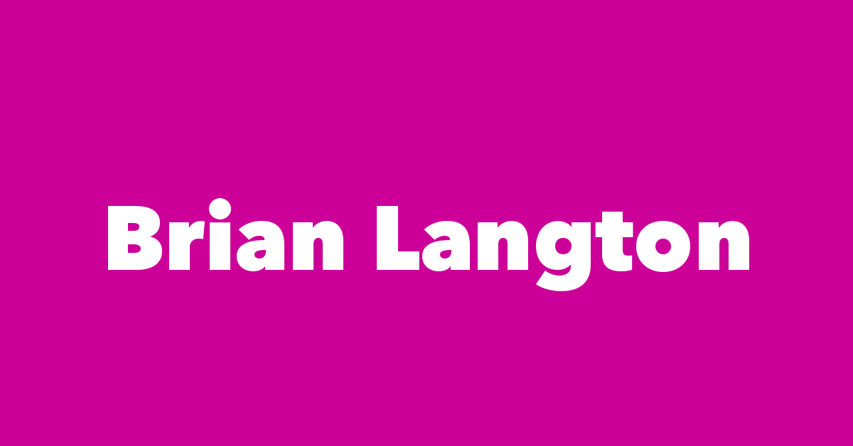 Brian Langton - Spouse, Children, Birthday & More