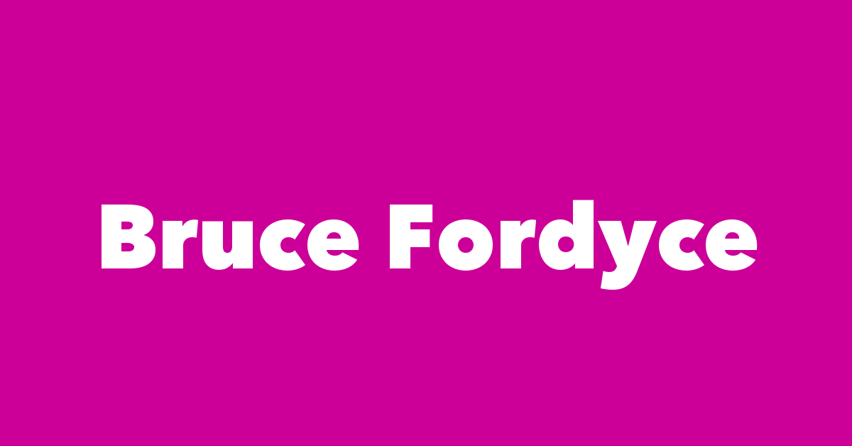 Bruce Fordyce - Spouse, Children, Birthday & More