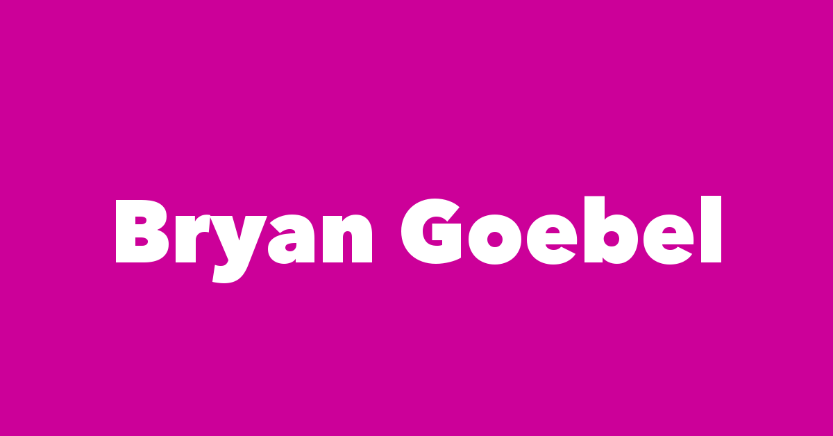 Bryan Goebel - Spouse, Children, Birthday & More