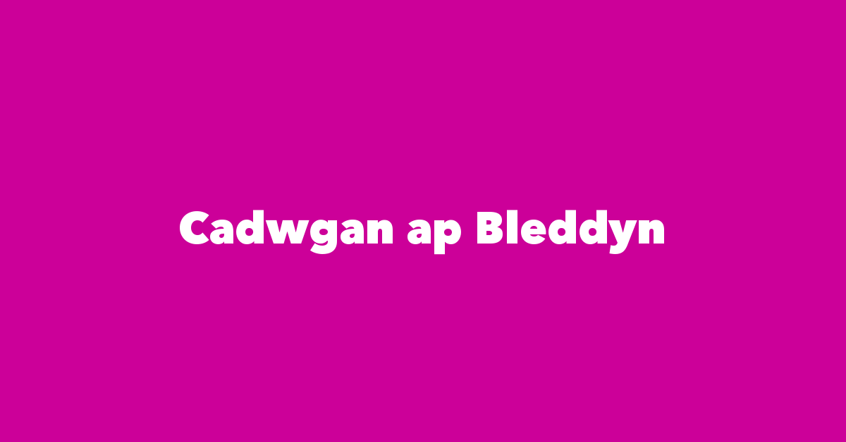 Cadwgan ap Bleddyn - Spouse, Children, Birthday & More