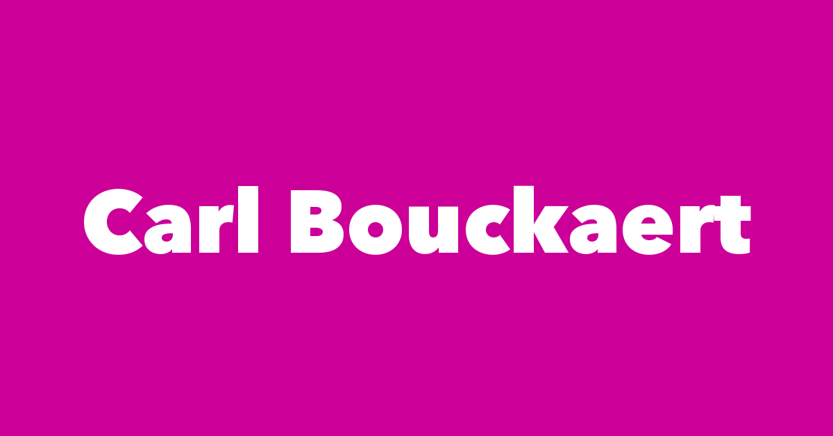 Carl Bouckaert - Spouse, Children, Birthday & More