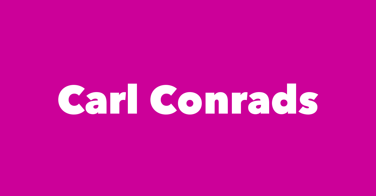 Carl Conrads - Spouse, Children, Birthday & More