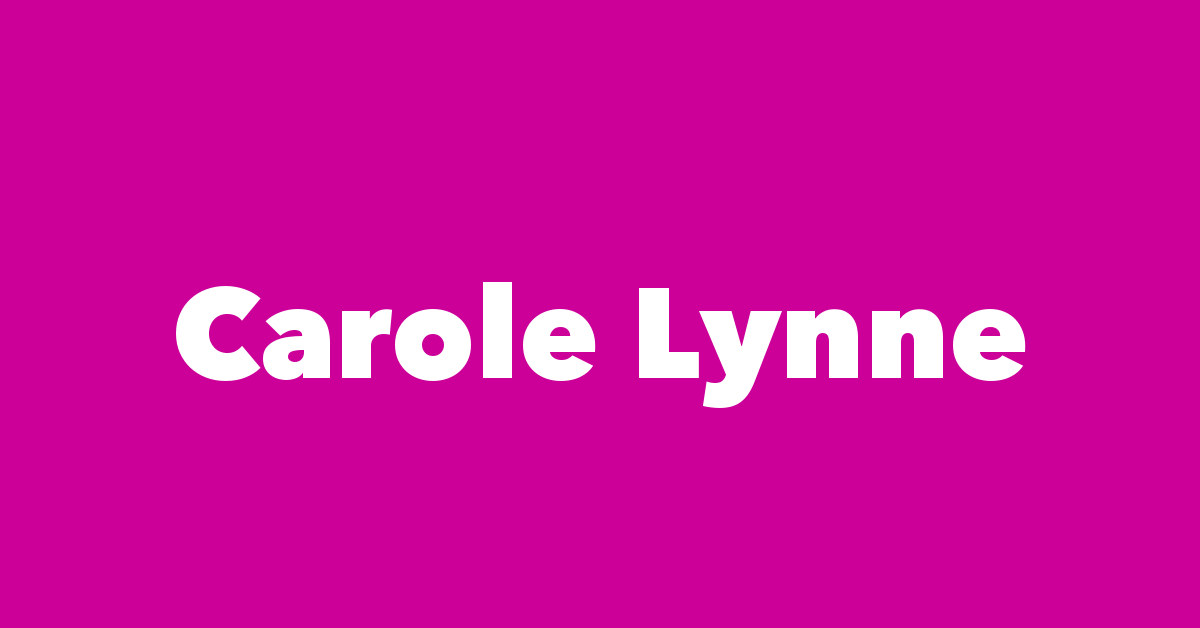 Carole Lynne - Spouse, Children, Birthday & More