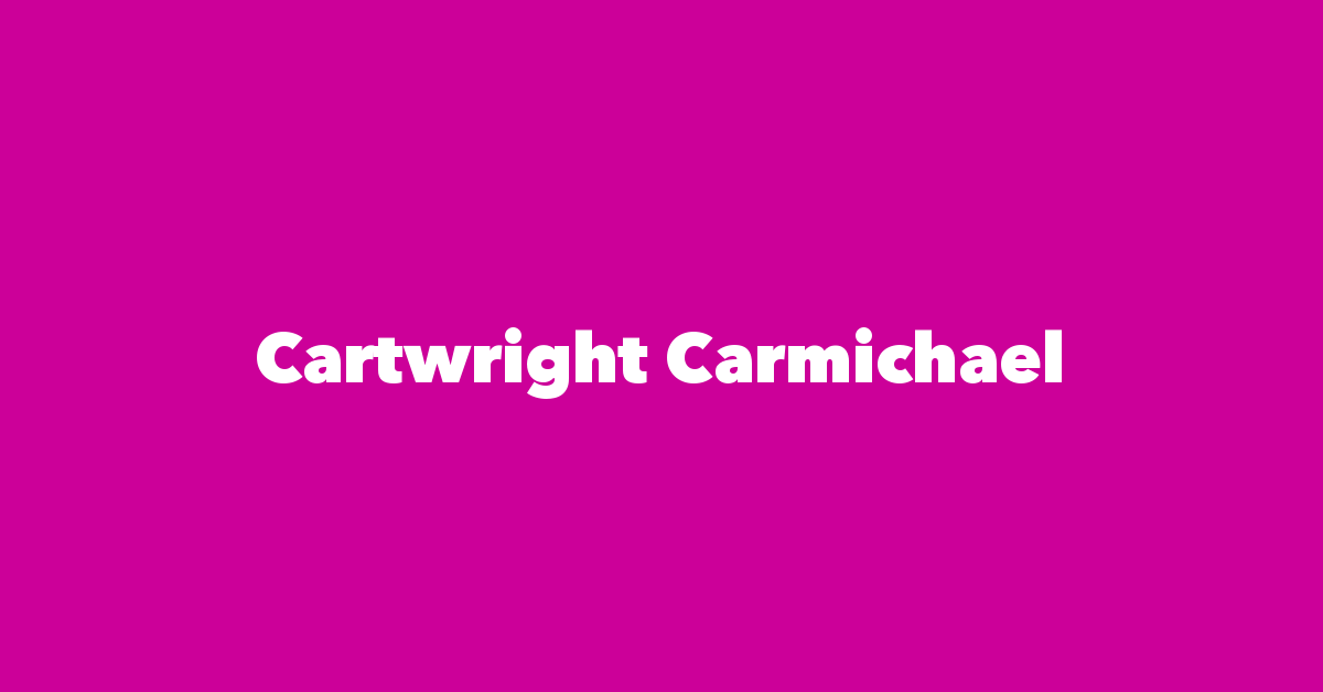 Cartwright Carmichael - Spouse, Children, Birthday & More