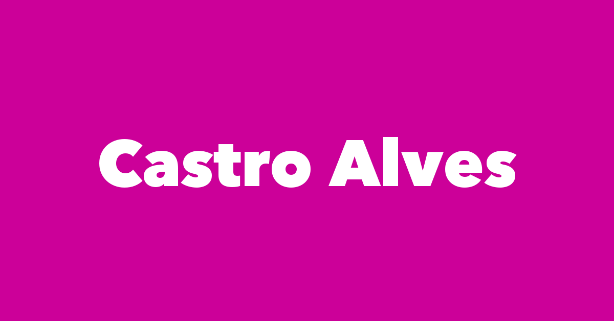 Castro Alves - Spouse, Children, Birthday & More
