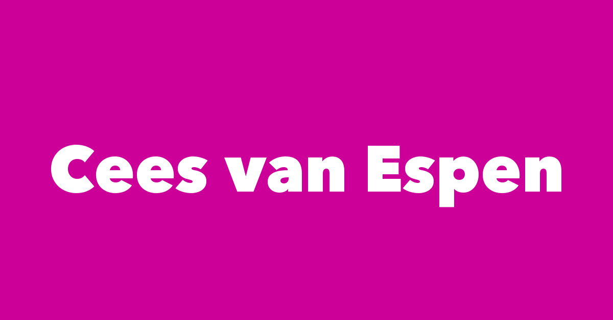Cees van Espen - Spouse, Children, Birthday & More