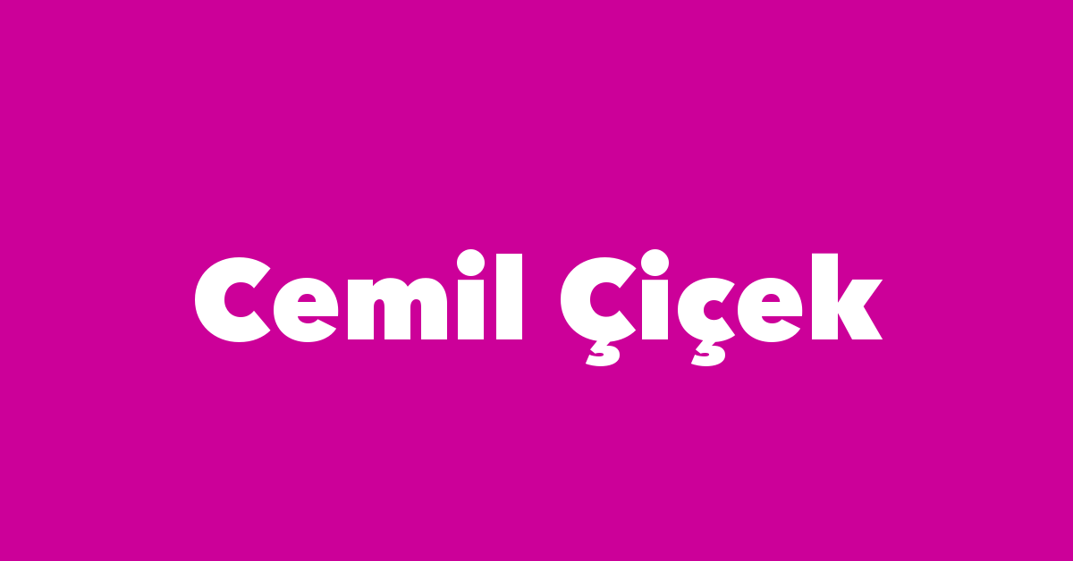 Cemil Çiçek - Spouse, Children, Birthday & More