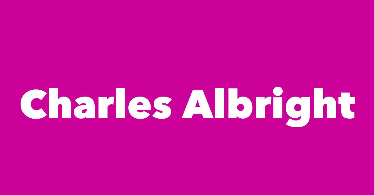 Charles Albright - Spouse, Children, Birthday & More