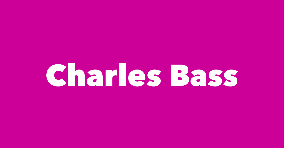 Charles Bass - Spouse, Children, Birthday & More