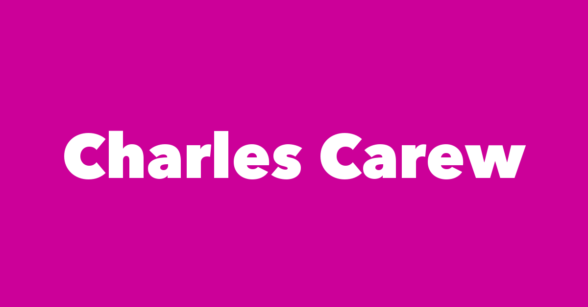 Charles Carew - Spouse, Children, Birthday & More