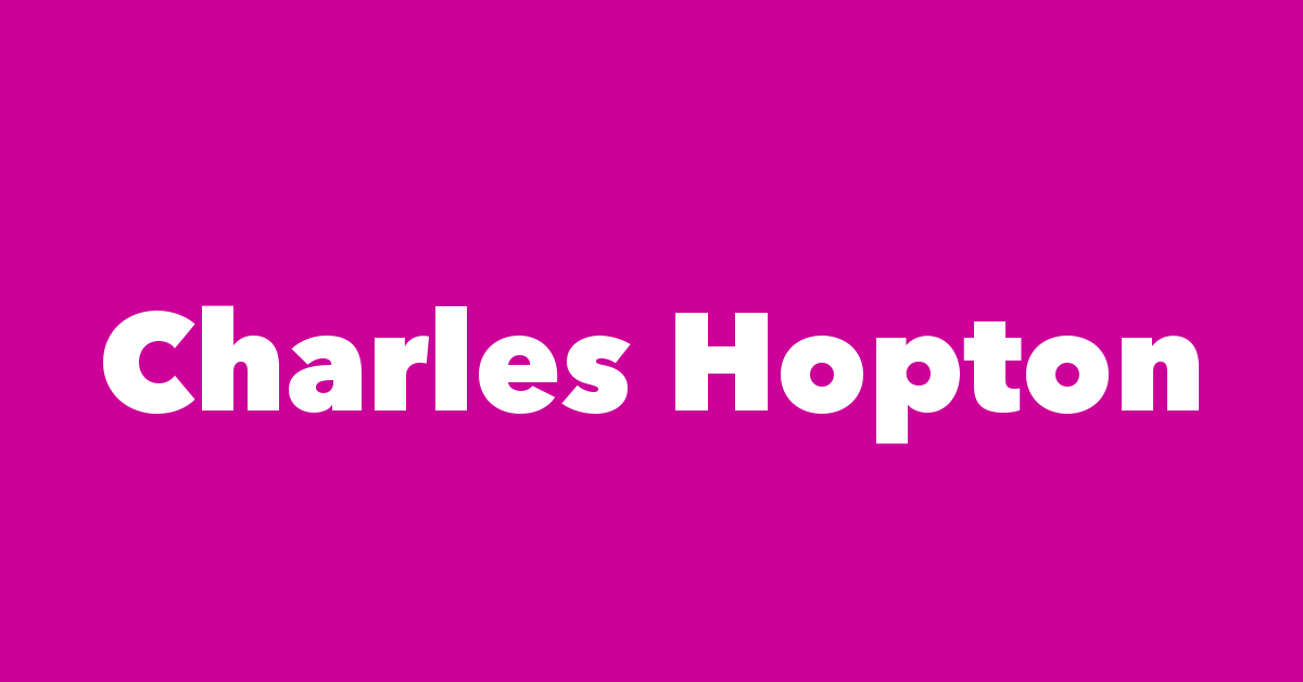 Charles Hopton - Spouse, Children, Birthday & More