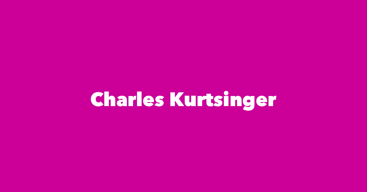 Charles Kurtsinger - Spouse, Children, Birthday & More