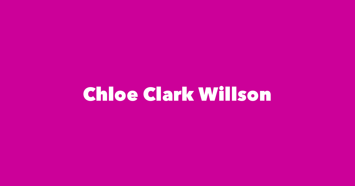 Chloe Clark Willson - Spouse, Children, Birthday & More