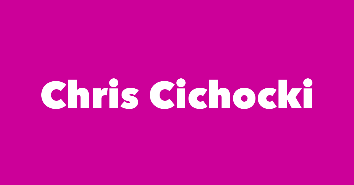 Chris Cichocki - Spouse, Children, Birthday & More