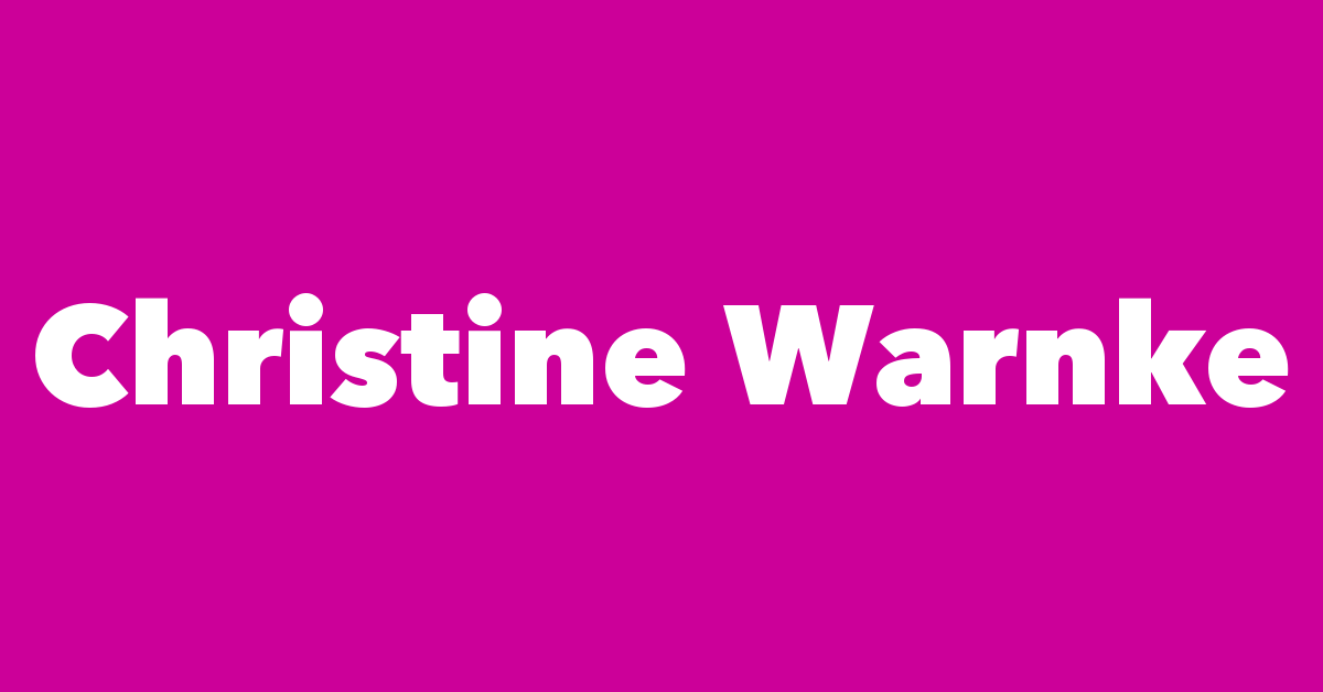 Christine Warnke - Spouse, Children, Birthday & More
