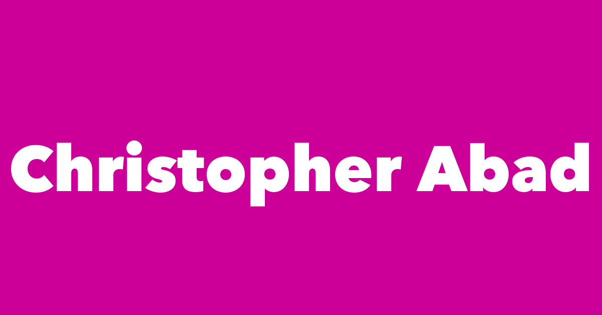 Christopher Abad - Spouse, Children, Birthday & More