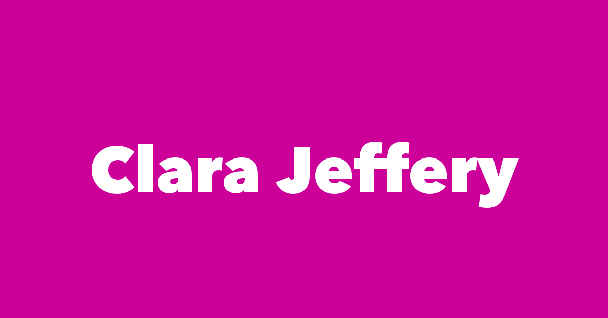 Clara Jeffery - Spouse, Children, Birthday & More