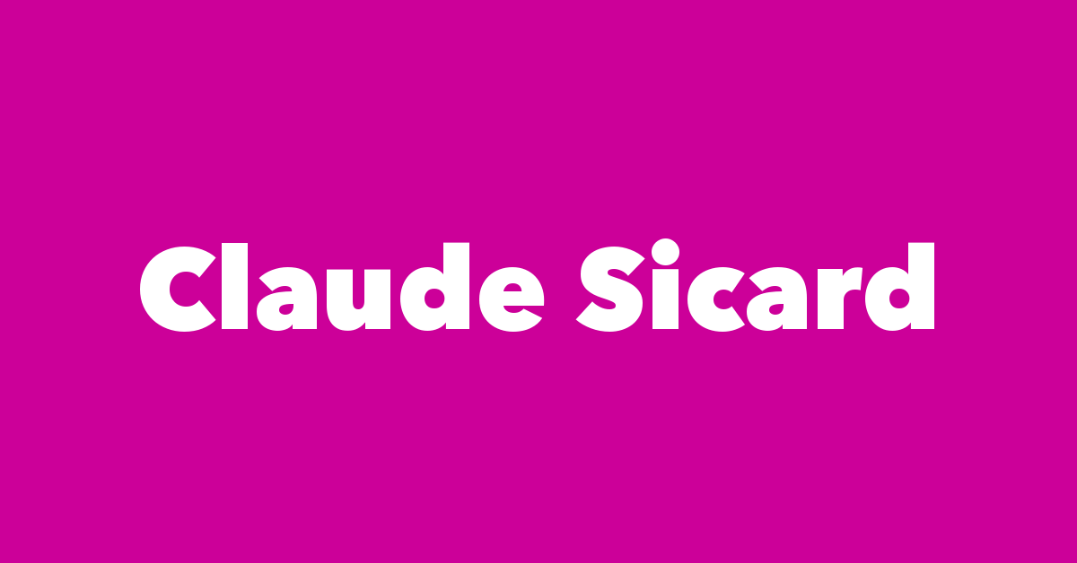 Claude Sicard - Spouse, Children, Birthday & More