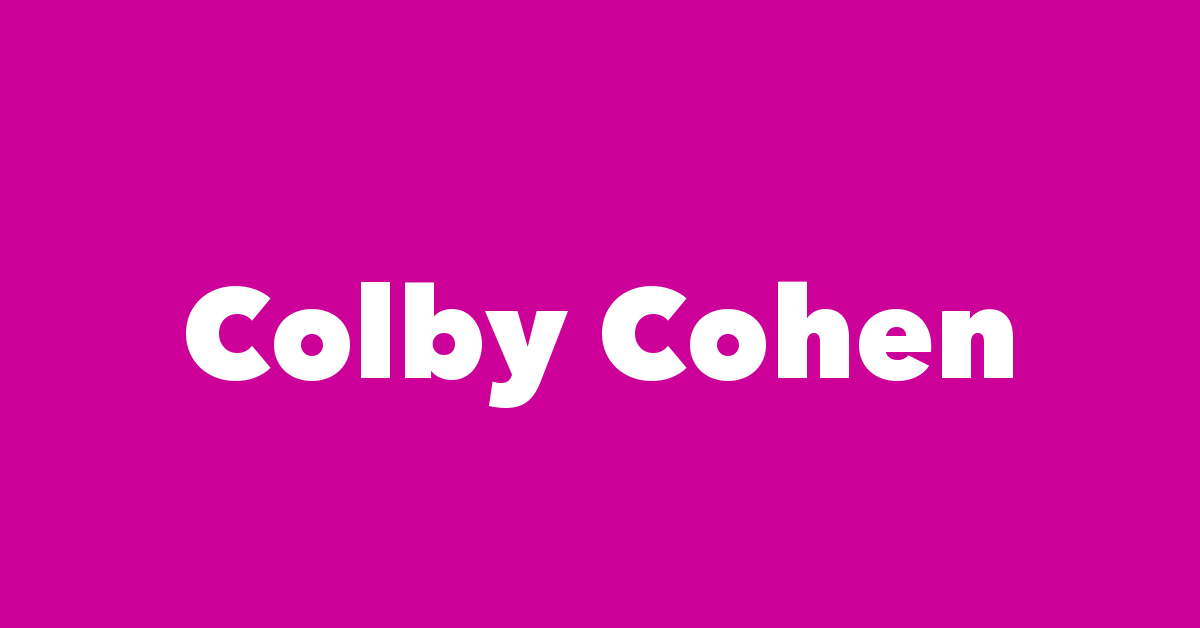 Colby Cohen - Spouse, Children, Birthday & More