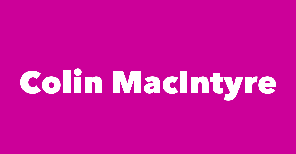 Colin MacIntyre - Spouse, Children, Birthday & More