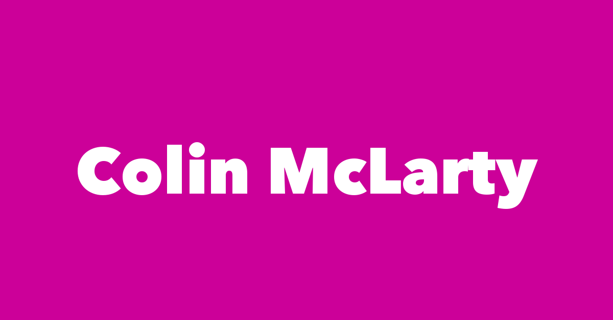 Colin McLarty - Spouse, Children, Birthday & More