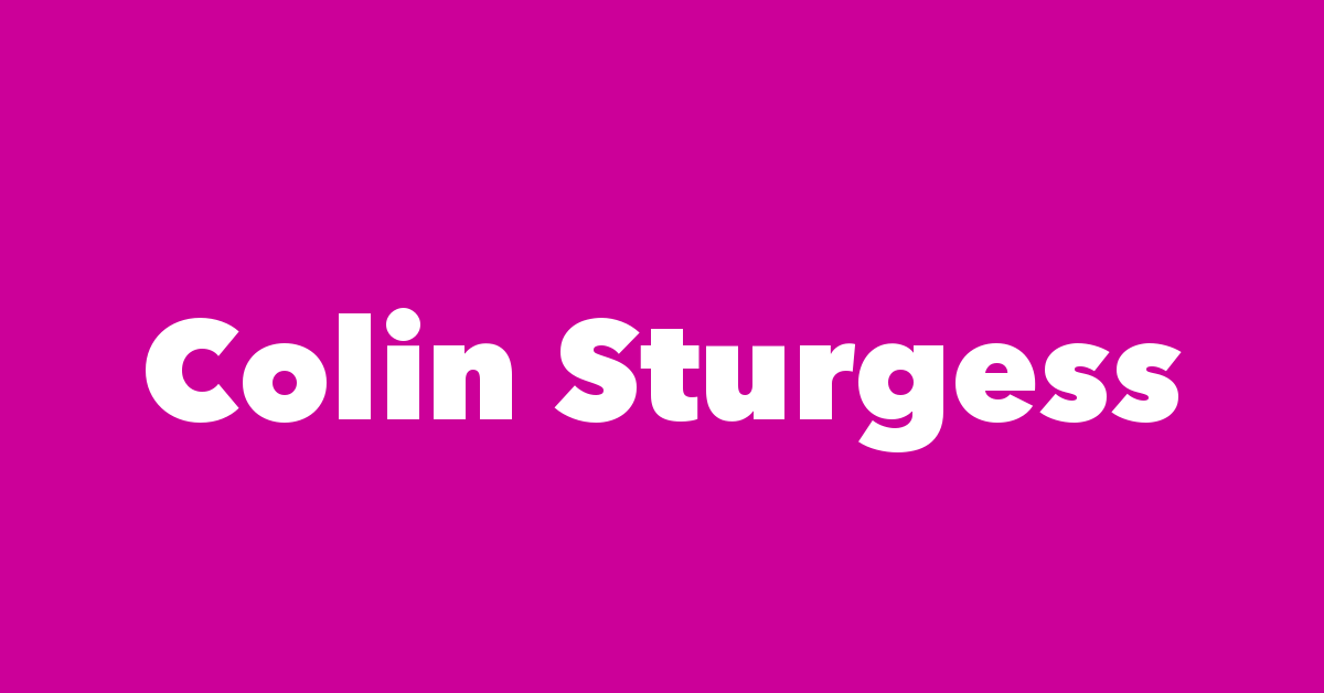 Colin Sturgess - Spouse, Children, Birthday & More