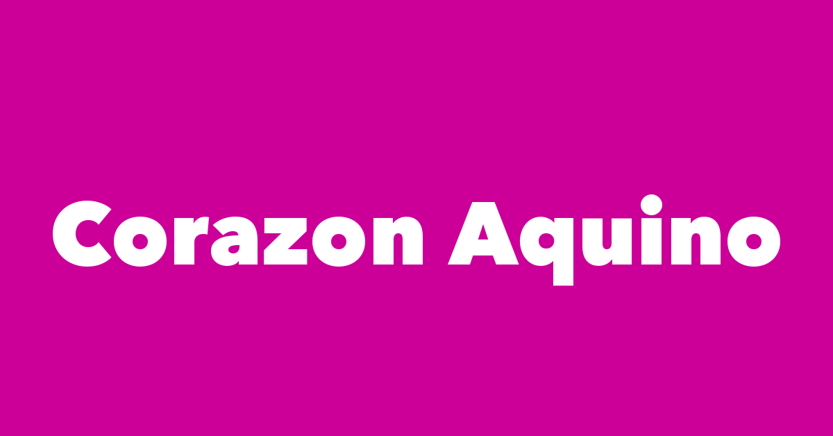 Corazon Aquino - Spouse, Children, Birthday & More