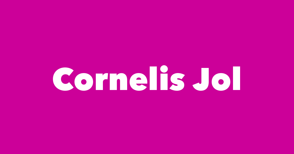 Cornelis Jol - Spouse, Children, Birthday & More