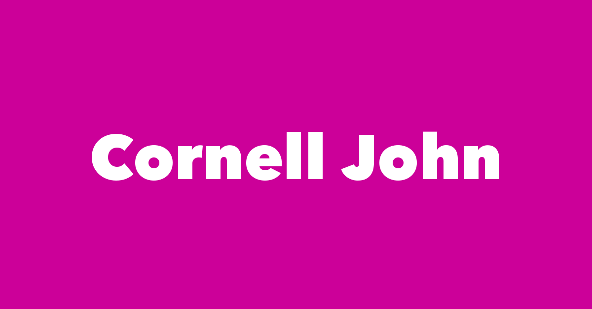Cornell John - Spouse, Children, Birthday & More