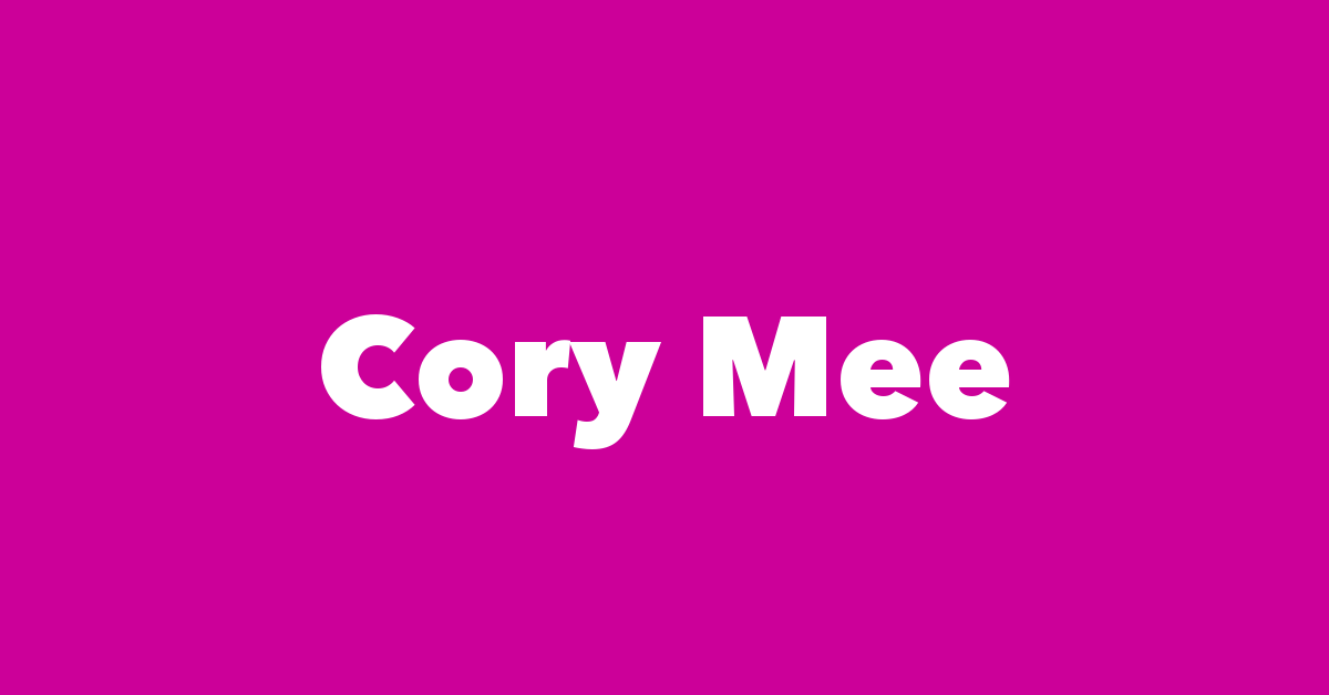 Cory Mee - Spouse, Children, Birthday & More