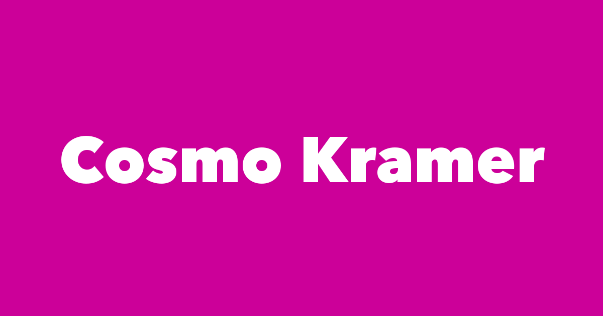 Cosmo Kramer - Spouse, Children, Birthday & More