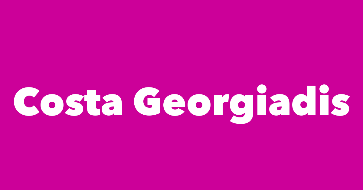Costa Georgiadis - Spouse, Children, Birthday & More