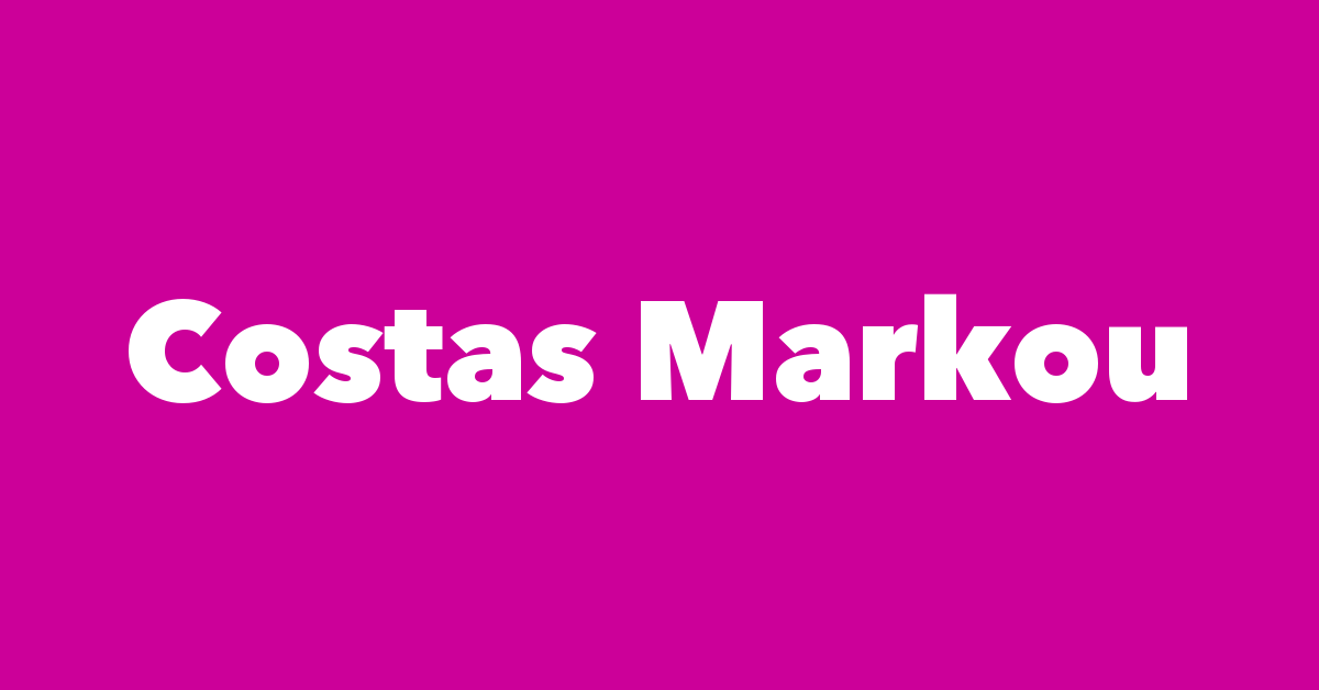 Costas Markou - Spouse, Children, Birthday & More