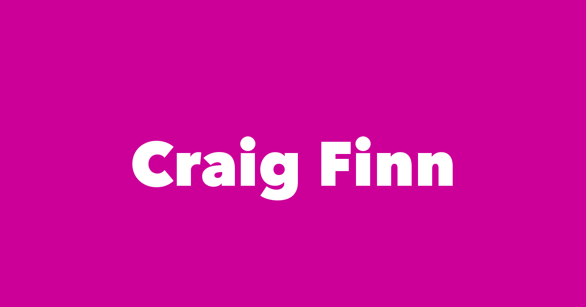 Craig Finn - Spouse, Children, Birthday & More