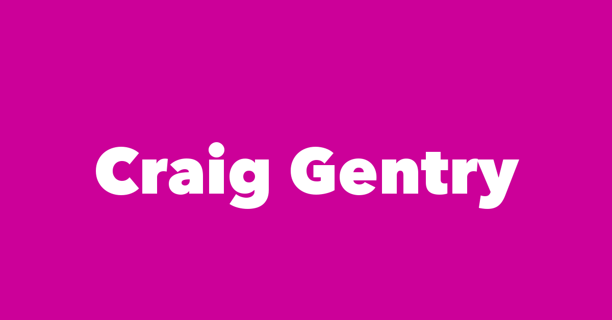 Craig Gentry - Spouse, Children, Birthday & More