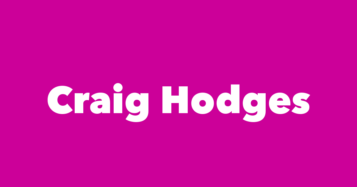 Craig Hodges - Spouse, Children, Birthday & More