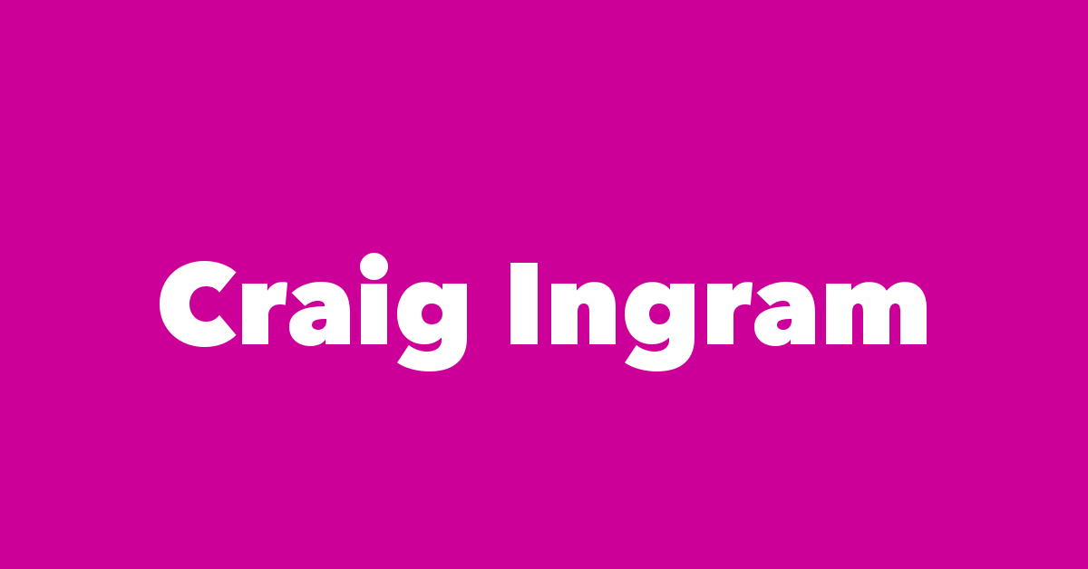 Craig Ingram - Spouse, Children, Birthday & More