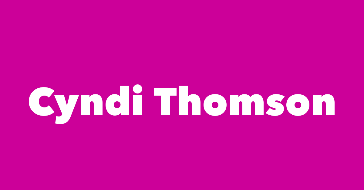 Cyndi Thomson - Spouse, Children, Birthday & More