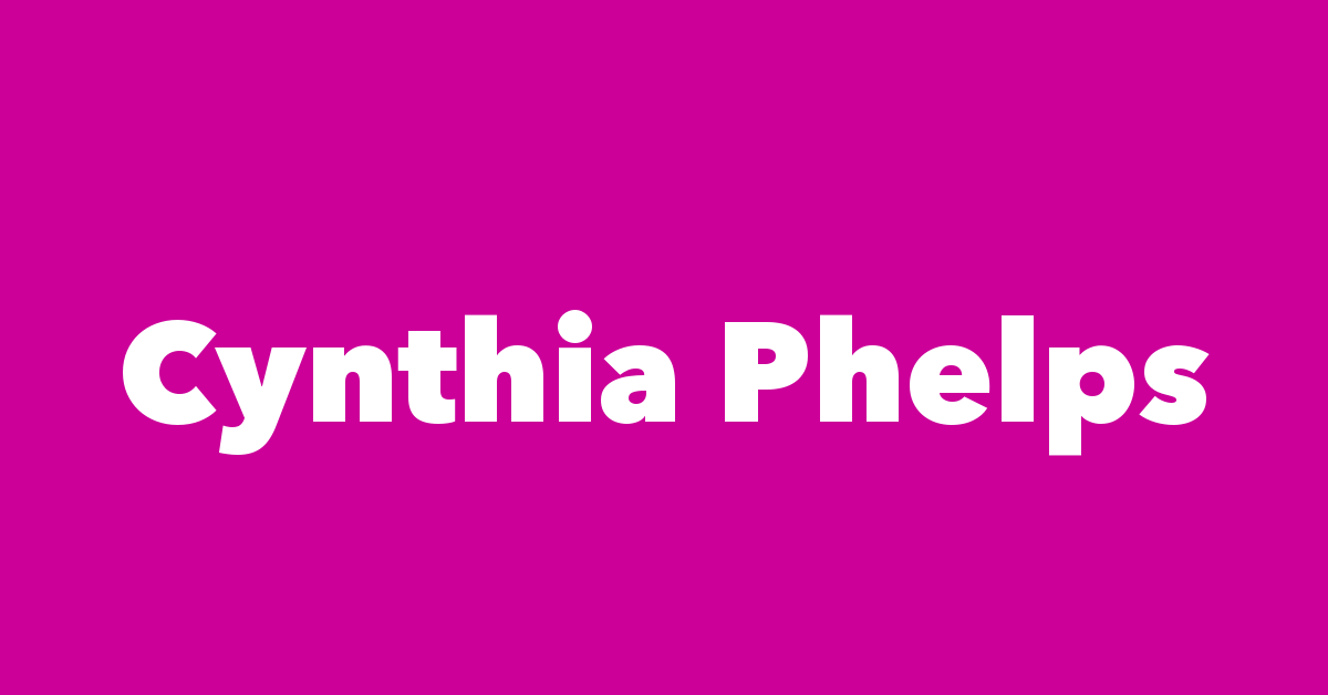 Cynthia Phelps - Spouse, Children, Birthday & More