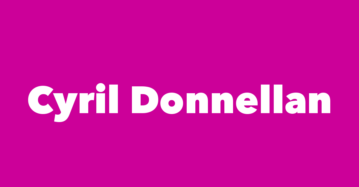 Cyril Donnellan - Spouse, Children, Birthday & More